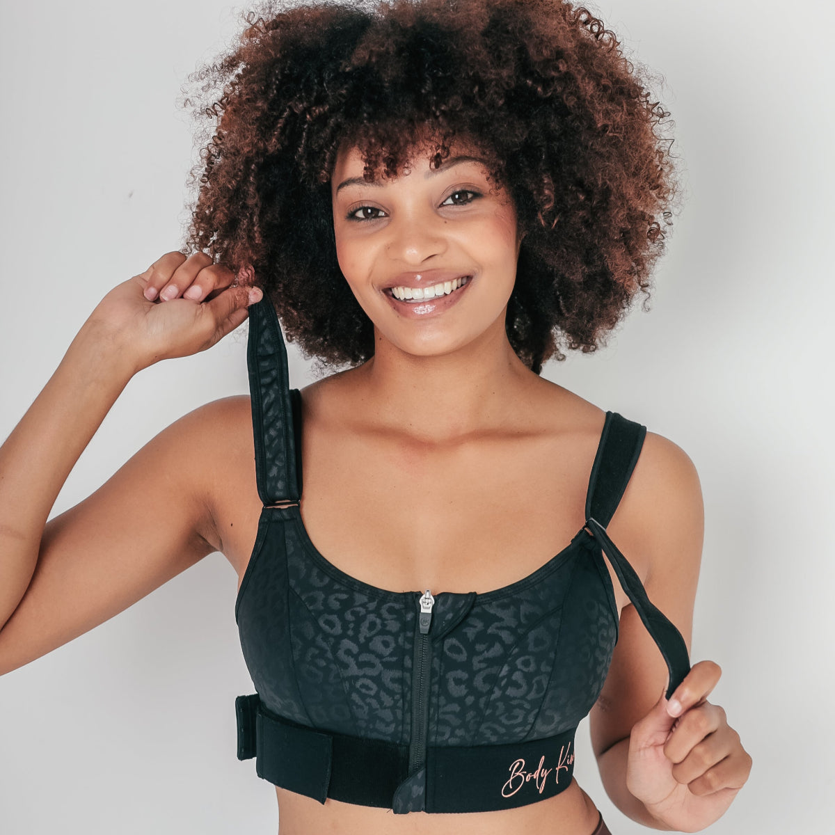 Body Kind Sports Bra - Version 2.0 | Black Leopard – Lisa Raleigh ...