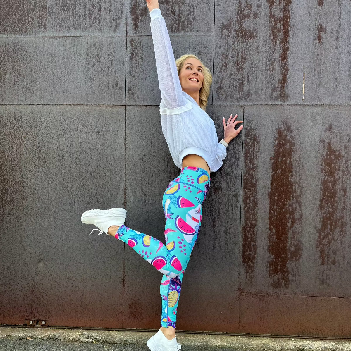 Reversible Leggings | Island Dream / Pineapple Paradise – Lisa Raleigh ...